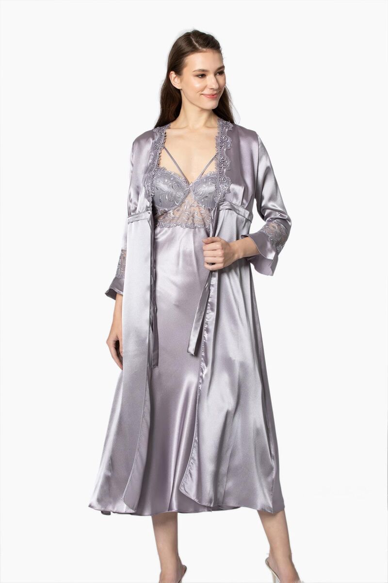 Pierre Cardin Saten Gecelik Sabahlık Pijama Takım Şort Takım 6'lı Gelin ...